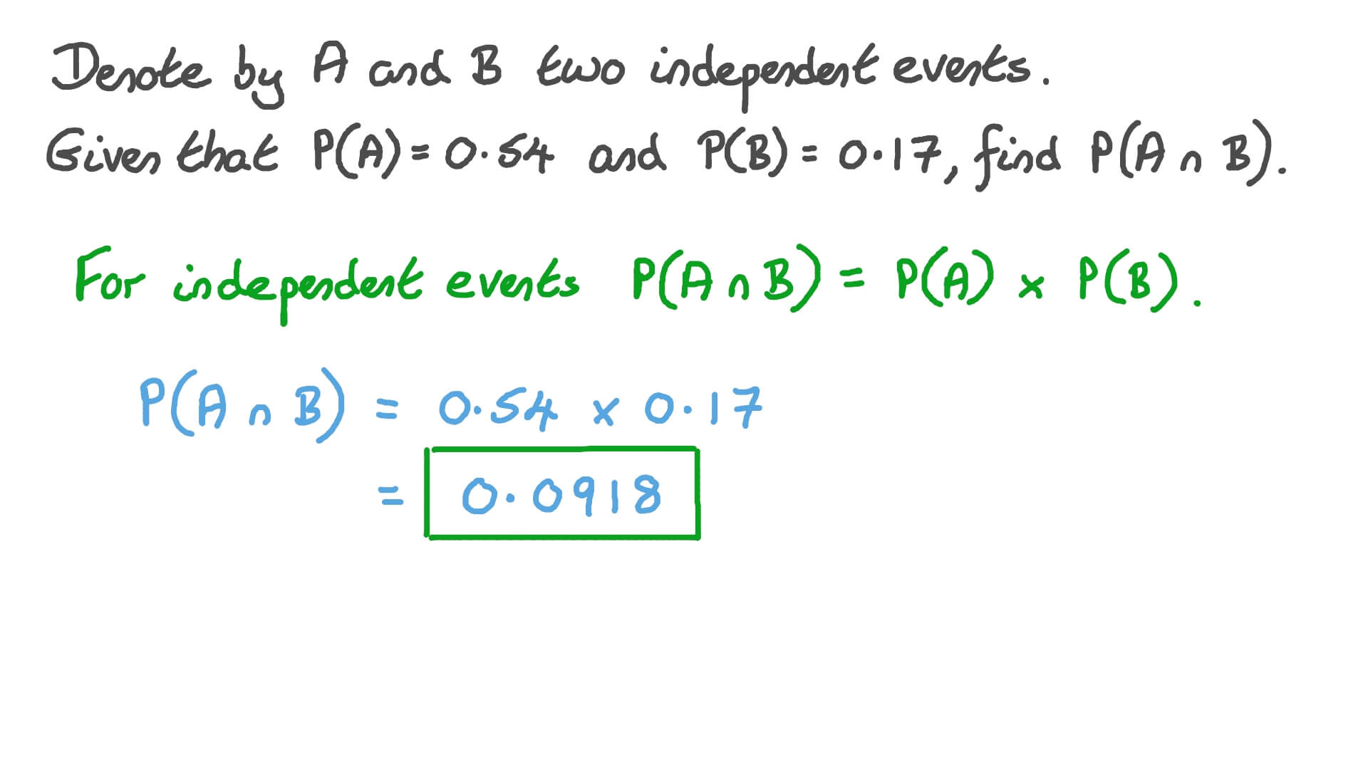 ion Video Determining The Probability Of The Intersection Of Two
