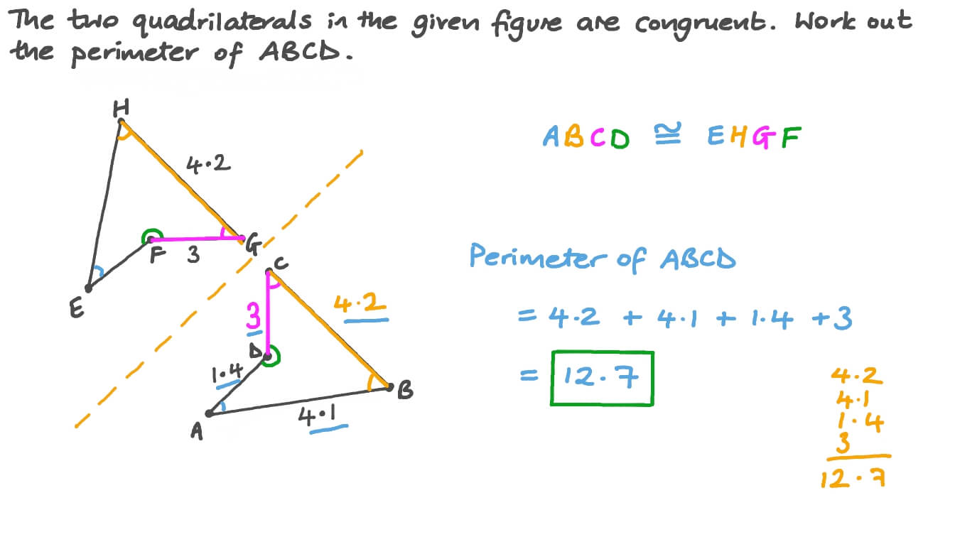 Question Video: Understanding Properties of Congruence | Nagwa
