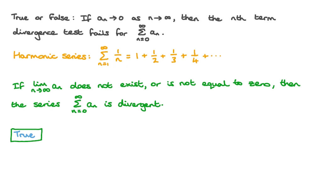 Nth Term Test For Divergence 3 Helpful Examples Adaptive Sequence