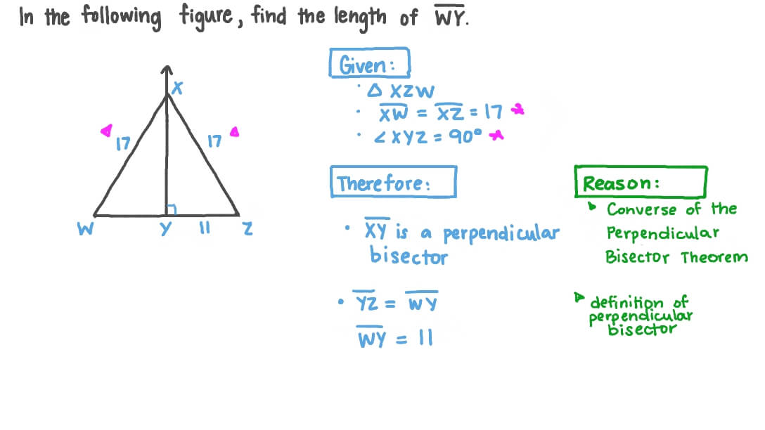 ion Video Finding The Length Of A Line Segment In An Isosceles Triangle Using Its 