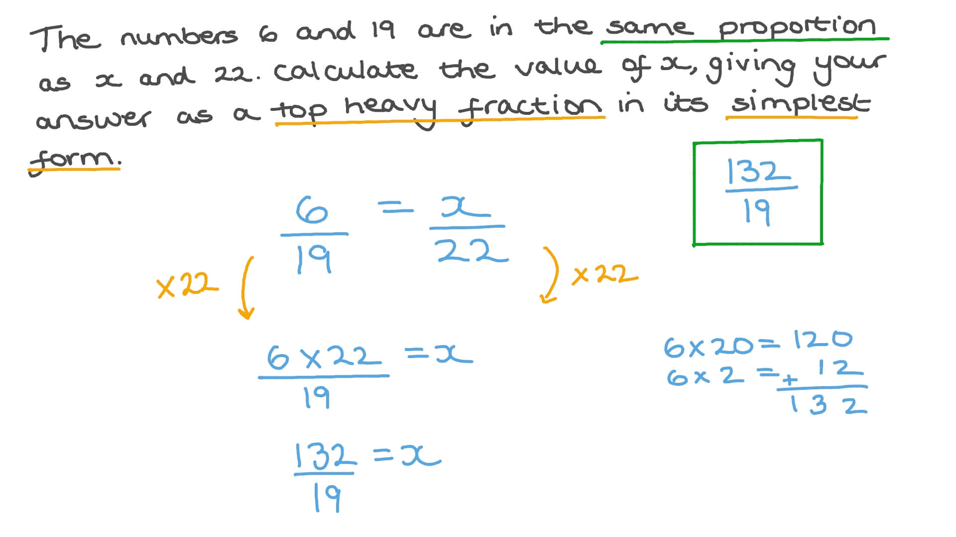 Question Video: Using Proportions to Find Unknowns | Nagwa