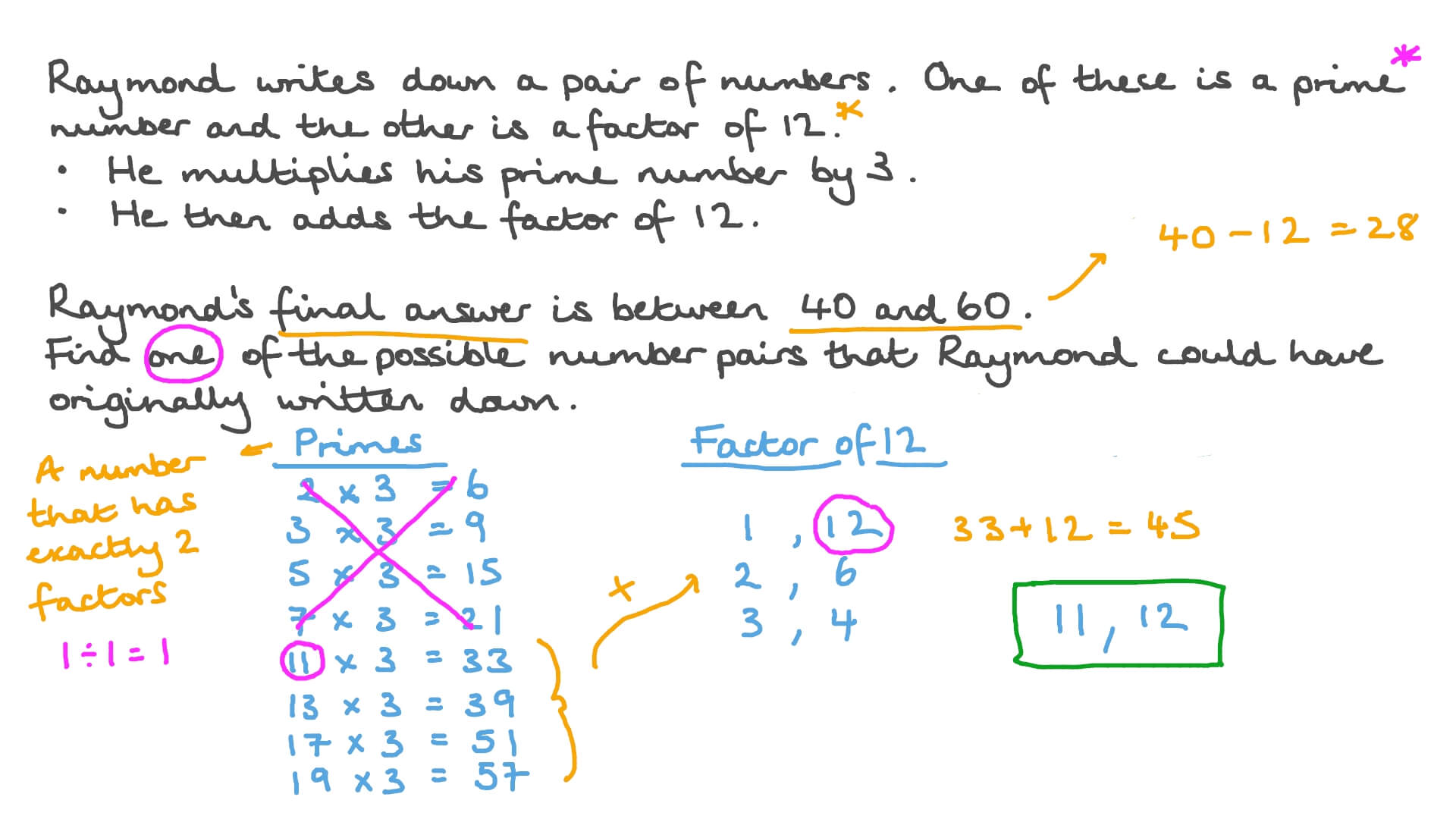 Video: GCSE Mathematics Foundation Tier Pack 4 • Paper 3 • Question 10 ...