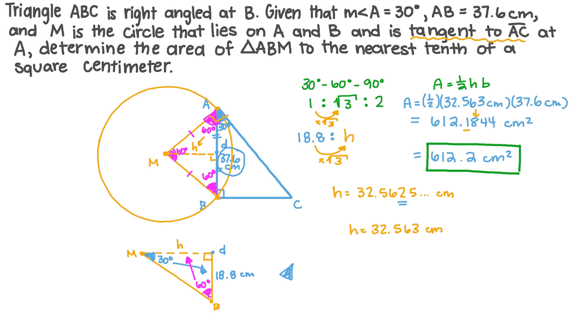 Question Video: Using the Properties of Tangency to Find Chord Lengths ...