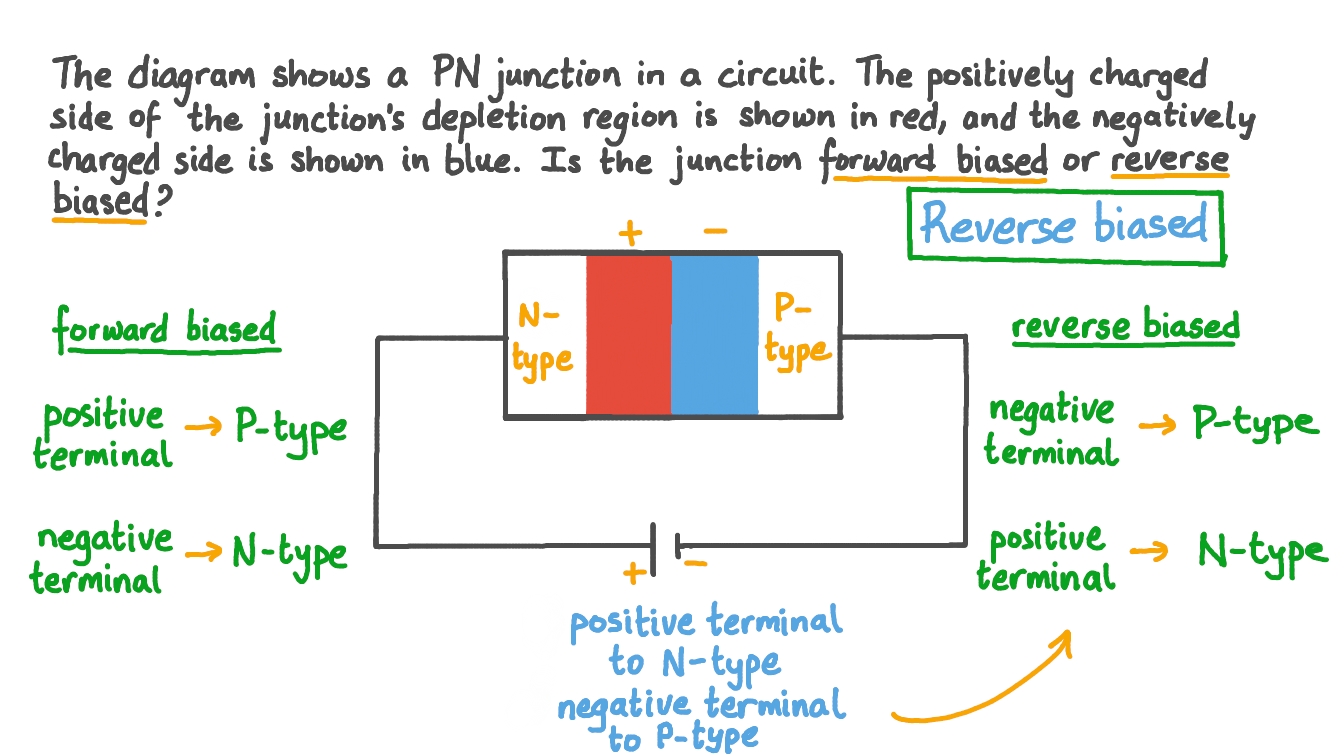 Question Video Determining Whether A PN Junction Is Forward Biased Or