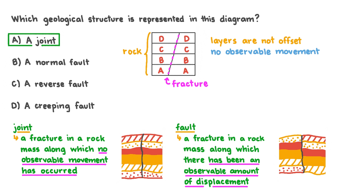 Question Video: Interpreting Geologic Structures | Nagwa