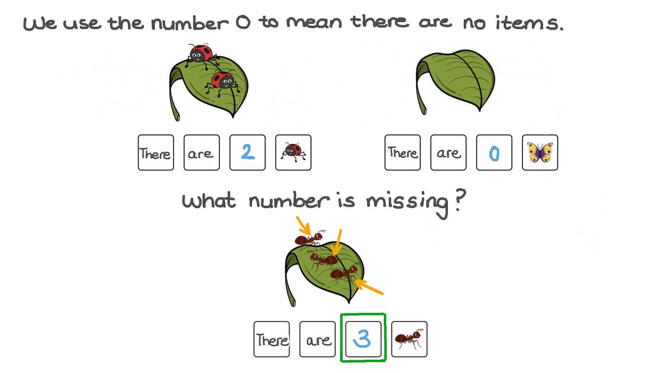 Question Video: Understanding a Count of Zero | Nagwa