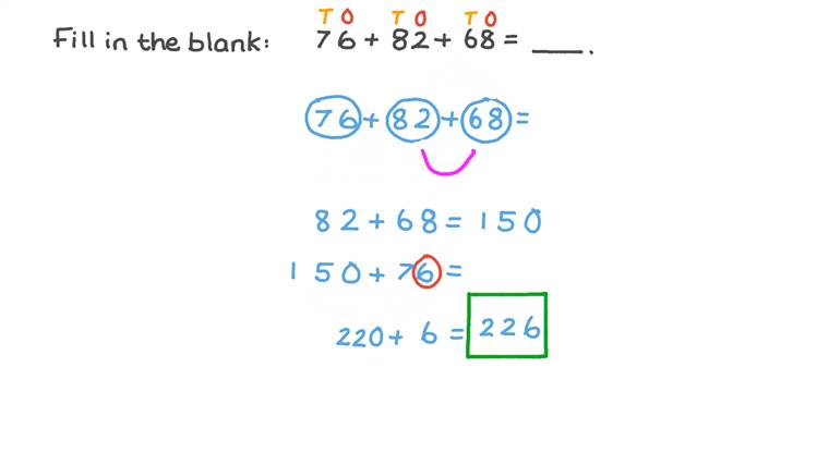 Lesson: Adding Three or More Numbers | Nagwa