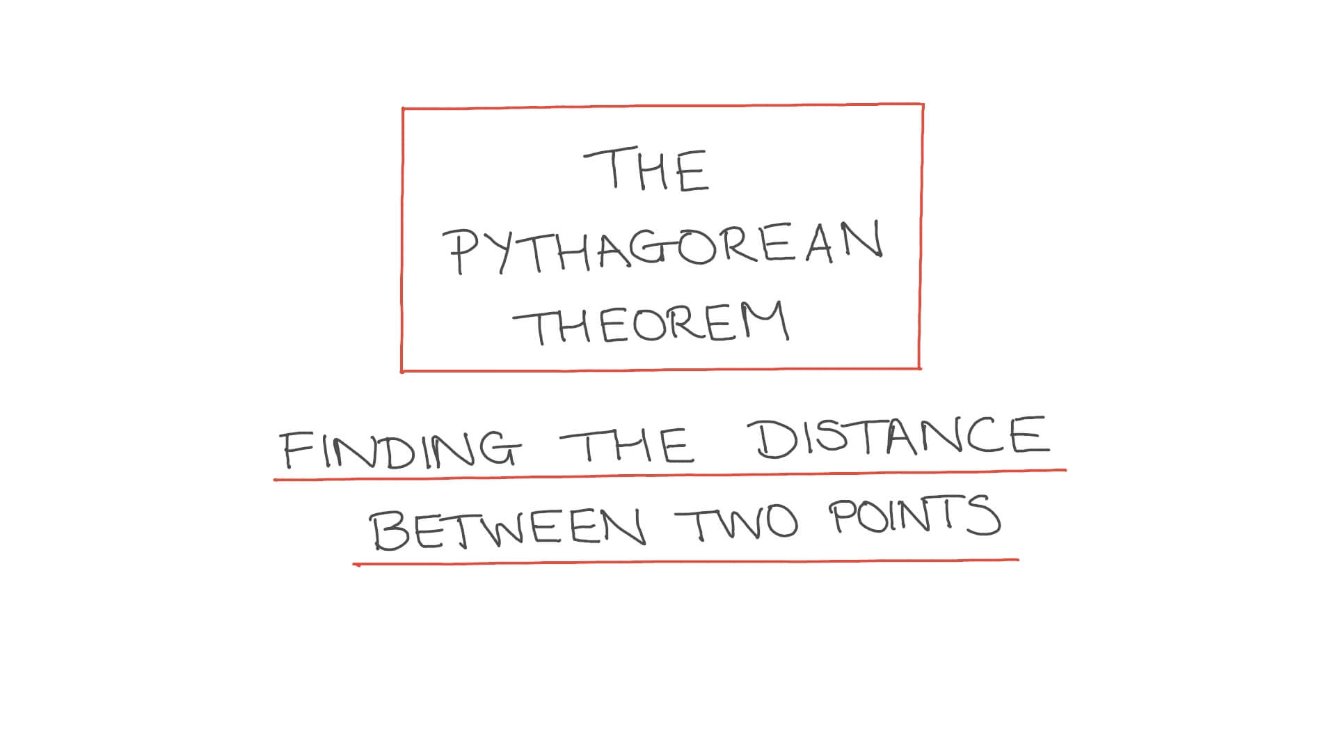Video: Distance on the Coordinate Plane: Pythagorean Formula | Nagwa