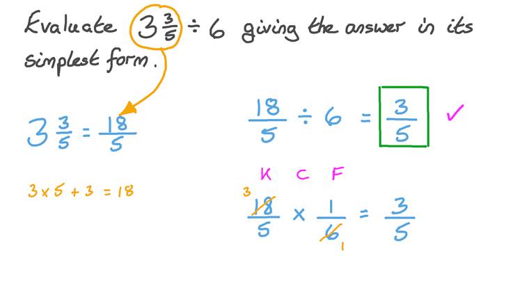Lesson Dividing Mixed Numbers Nagwa