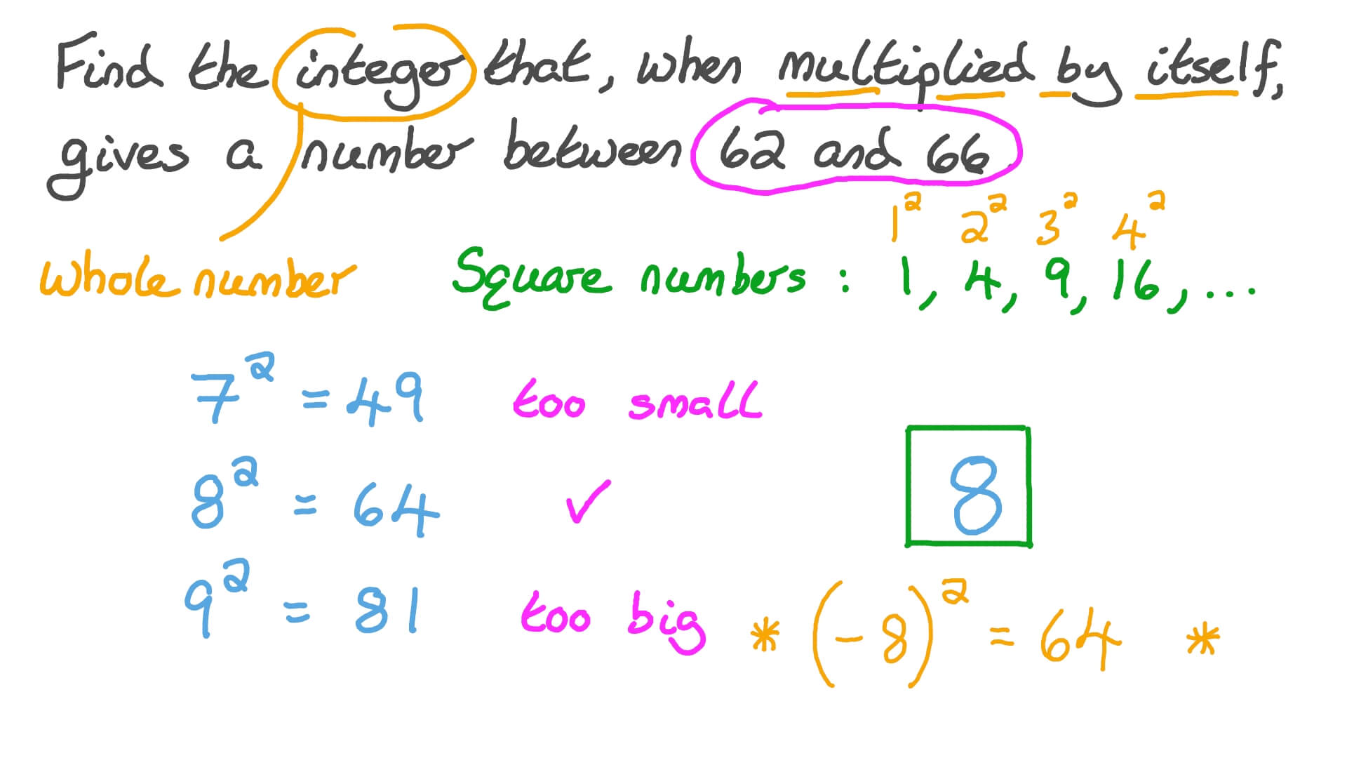 Question Video Using The Multiplication Table To Find A Number Given A