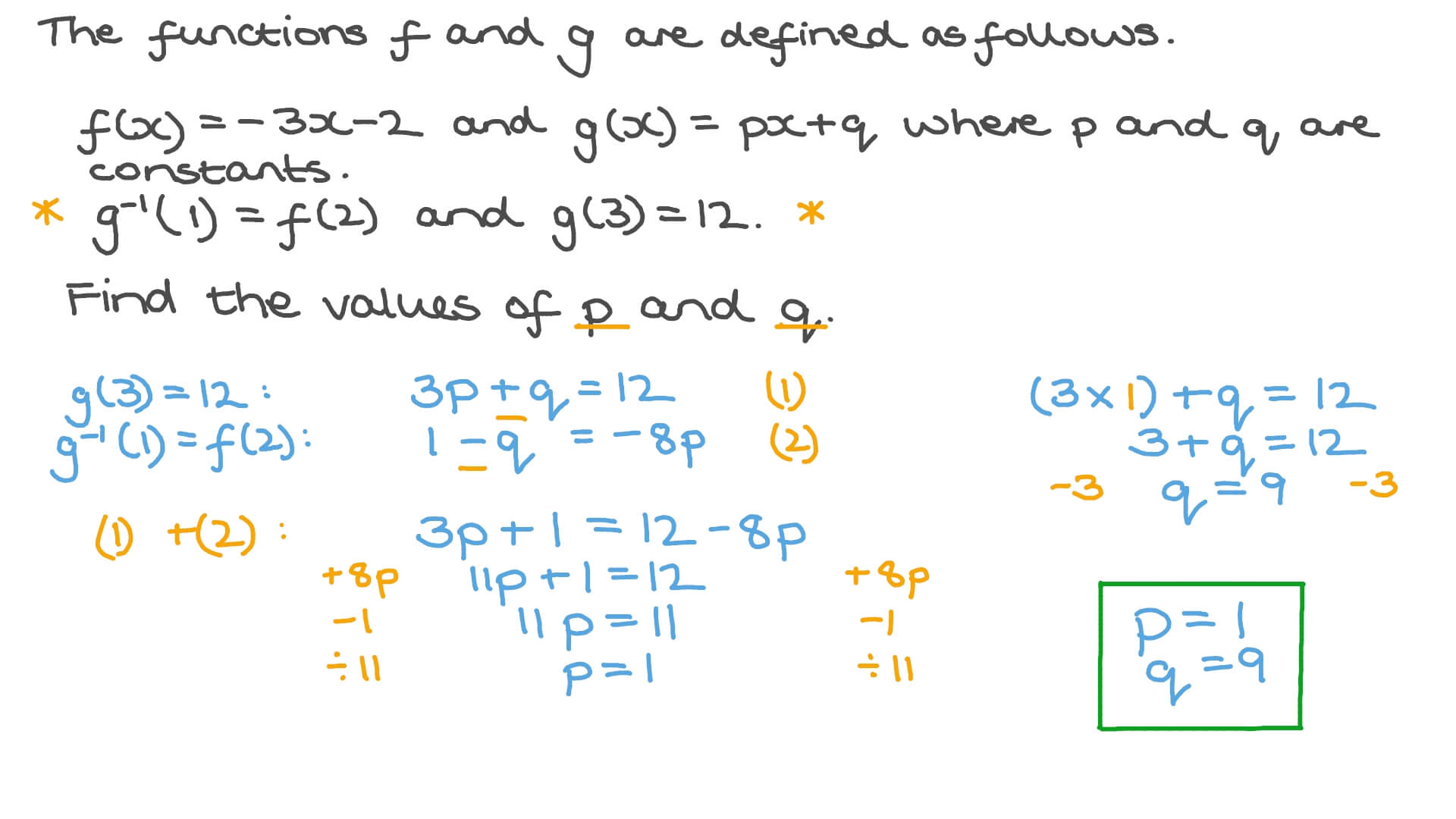 Video: Pack 2 • Paper 3 • Question 9 | Nagwa