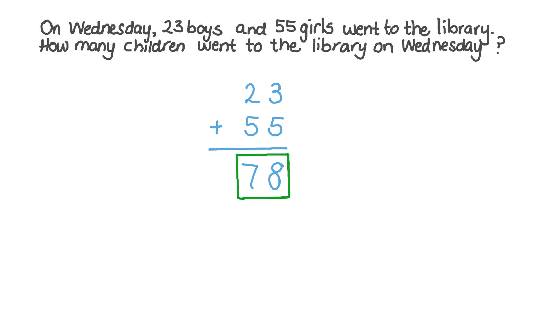 Question Video: Solving Word Problems Involving the Addition of Numbers up to 999 | Nagwa
