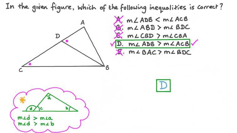 Lesson: Introduction to Inequalities in Triangles | Nagwa