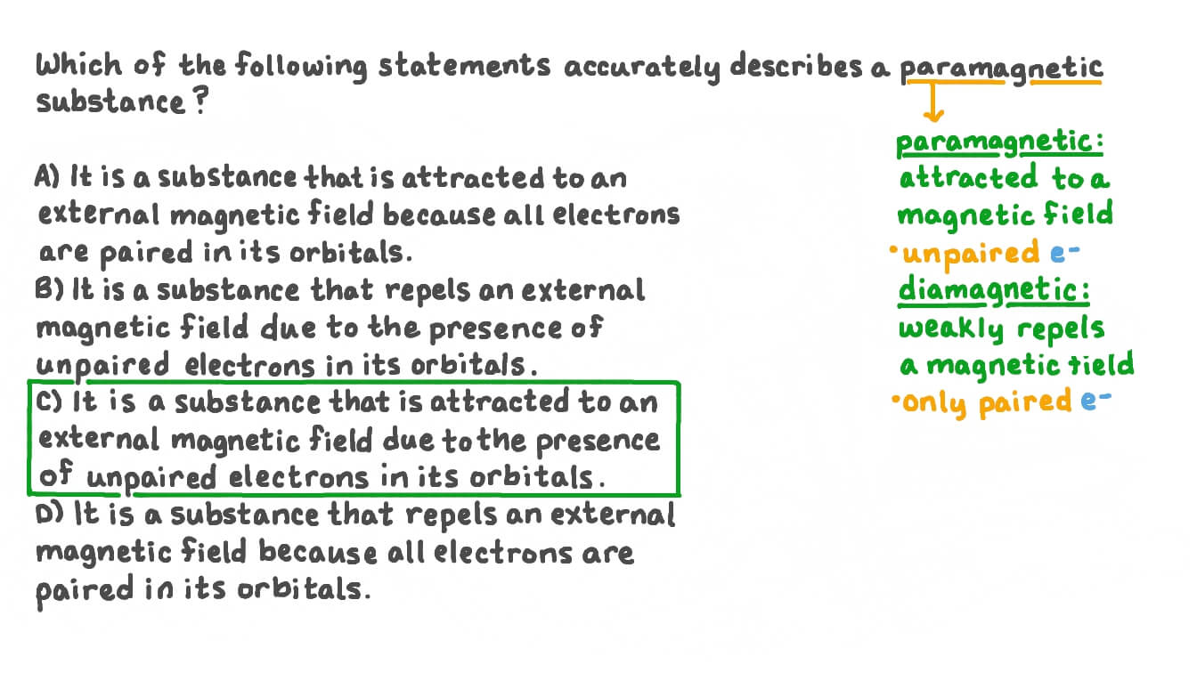 Question Video Identifying The Statement That Accurately Describes A
