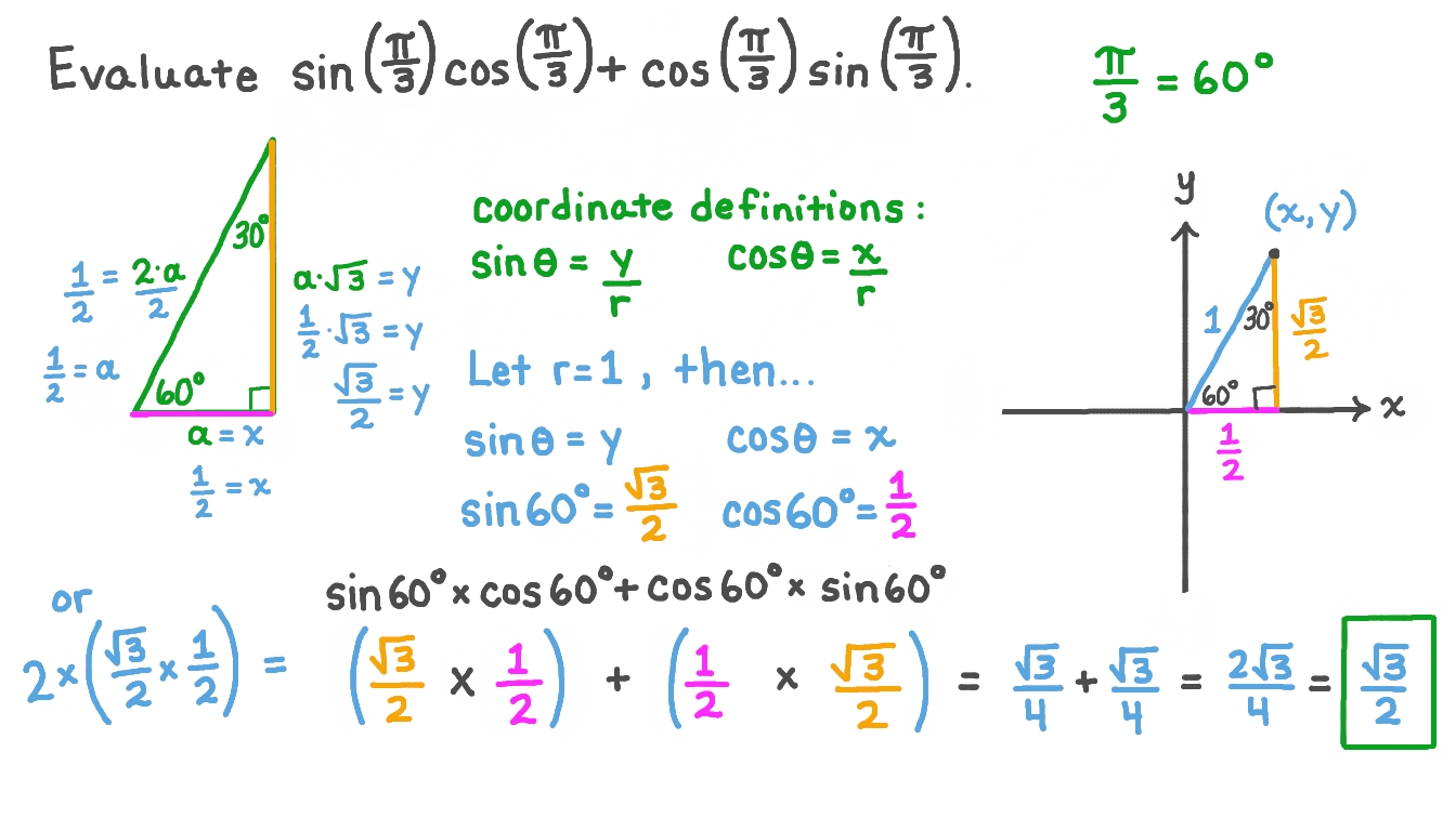 Question Video: Using Sum and Difference of Angles Identities to ...