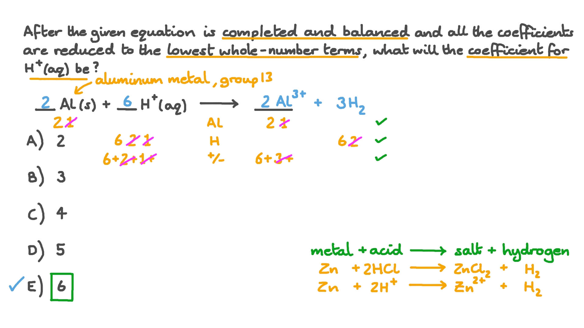 Video: Isolating the Coefficient for a Specific Reactant Given an ...