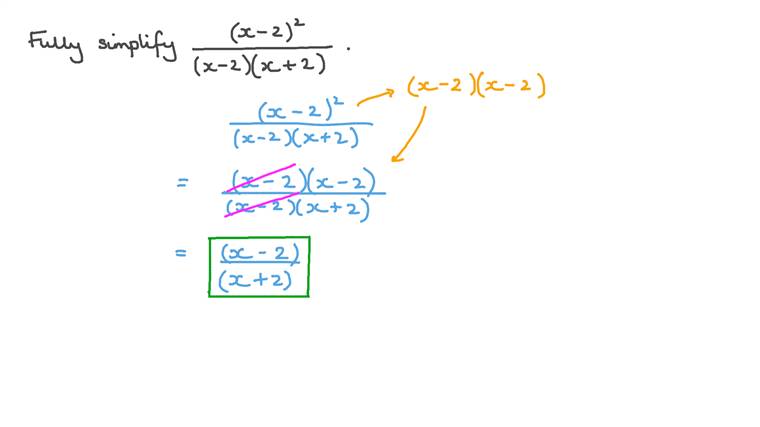 Lesson: Simplifying Algebraic Fractions | Nagwa