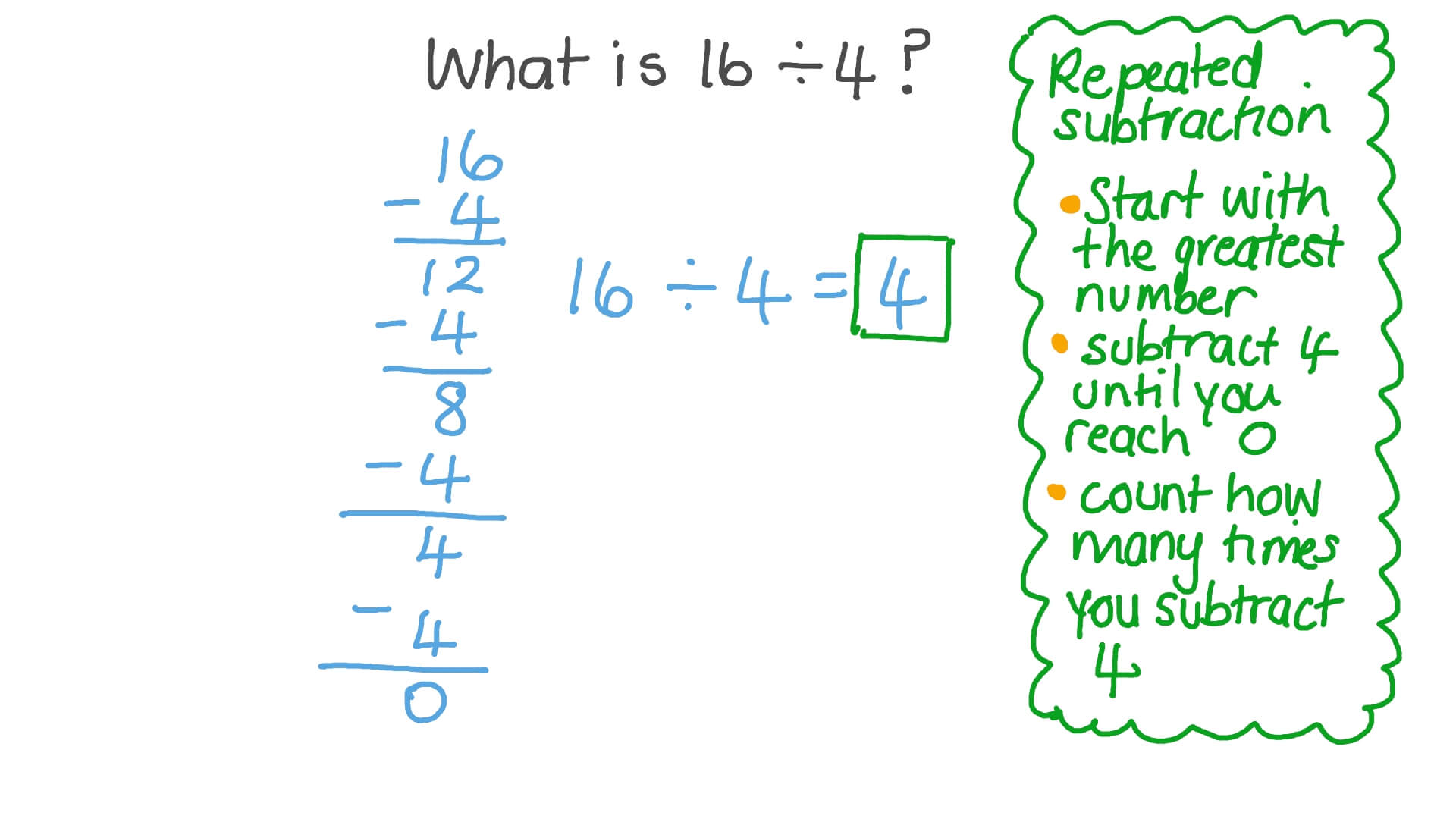 Question Video Dividing Numbers Up To 100 Nagwa