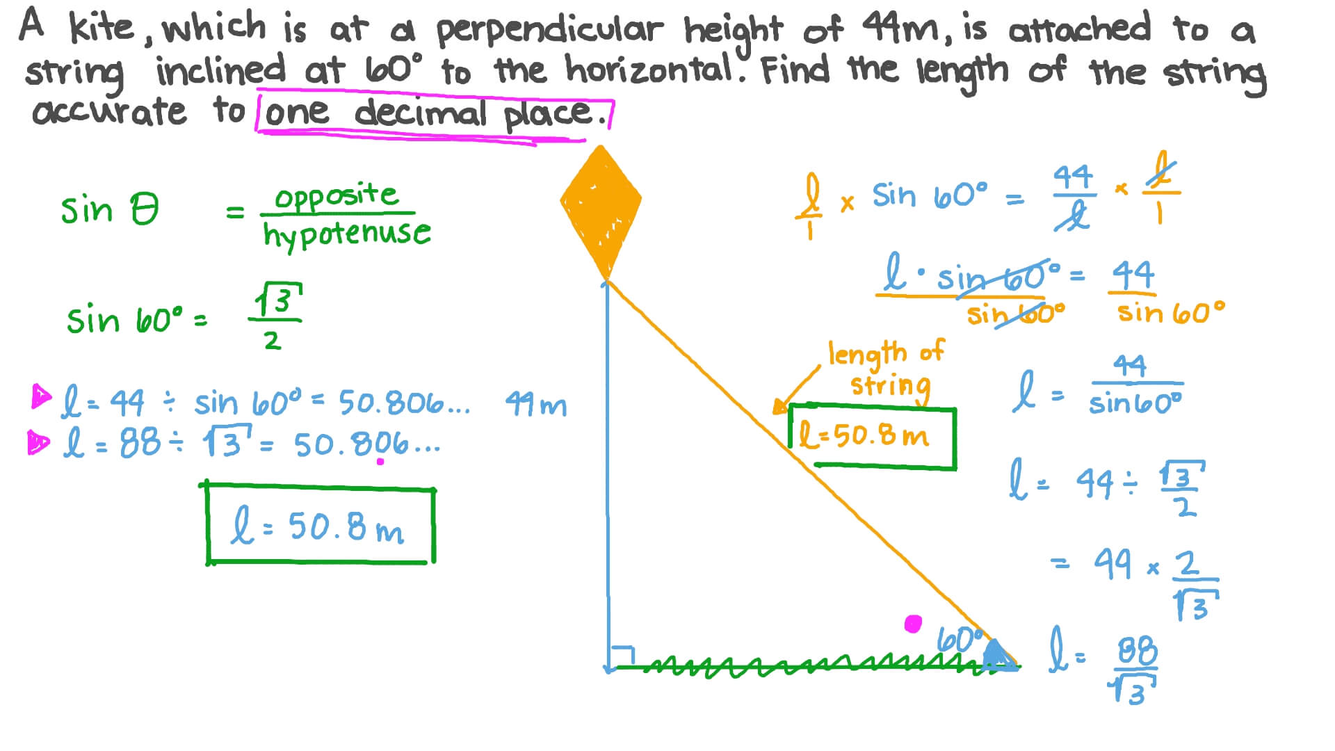 ion Video Using Right Triangle Trigonometry To Solve Word 