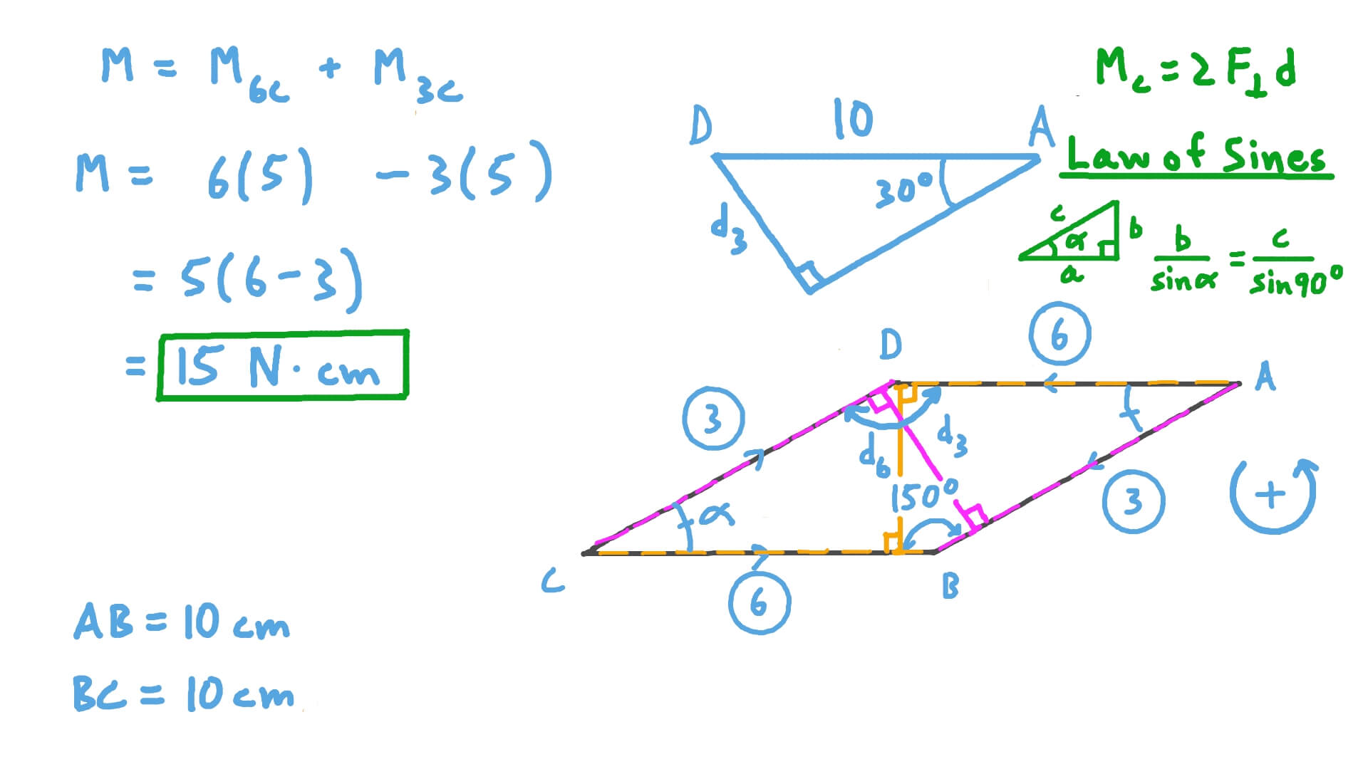 Question Video: Finding the Moment of a Couple Equivalent to a System ...