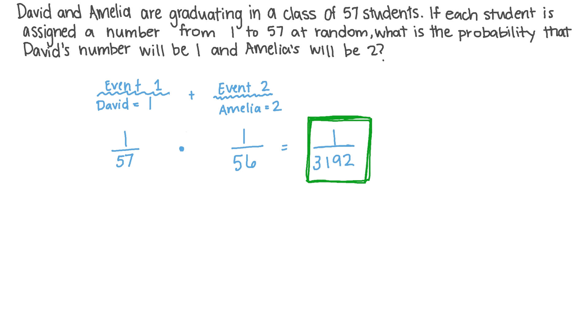 Question Video: Finding Probability Using Permutations | Nagwa