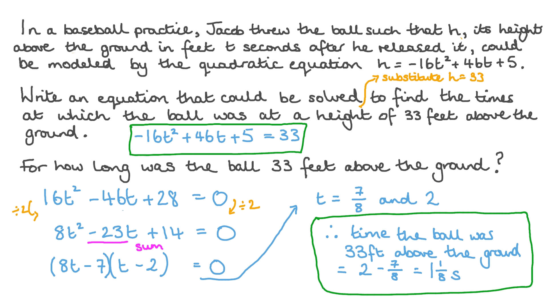 Question Video: Creating and Using Quadratic Equations in More Than One Variable | Nagwa