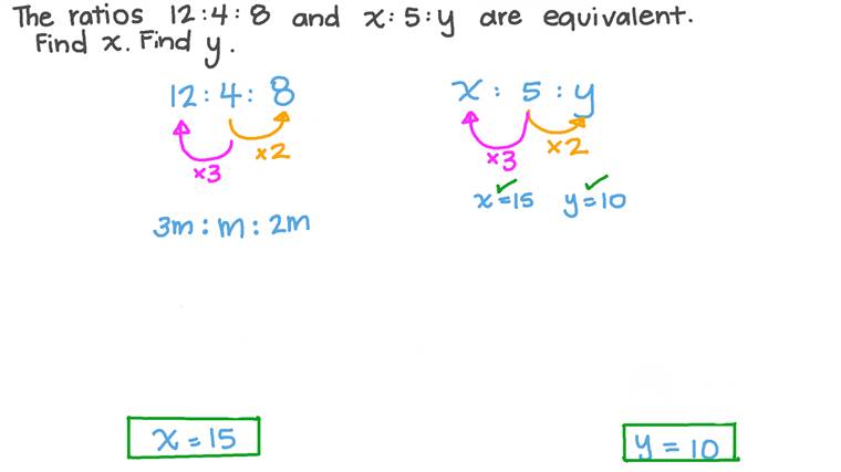 Lesson: Ratio Among Three Numbers | Nagwa