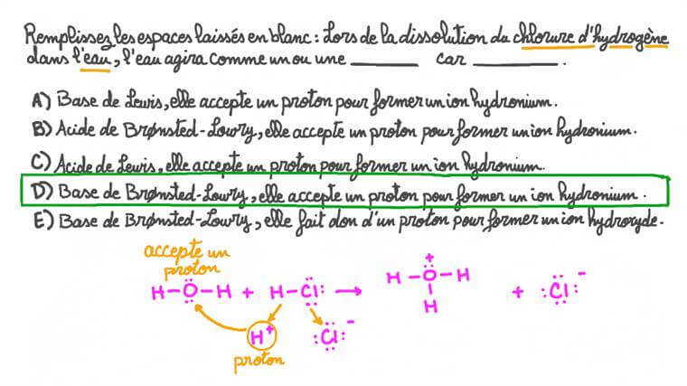 Leçon : Acides et bases de Lewis | Nagwa