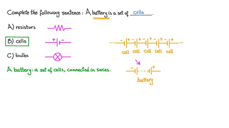 Lesson: Cells in Series | Nagwa