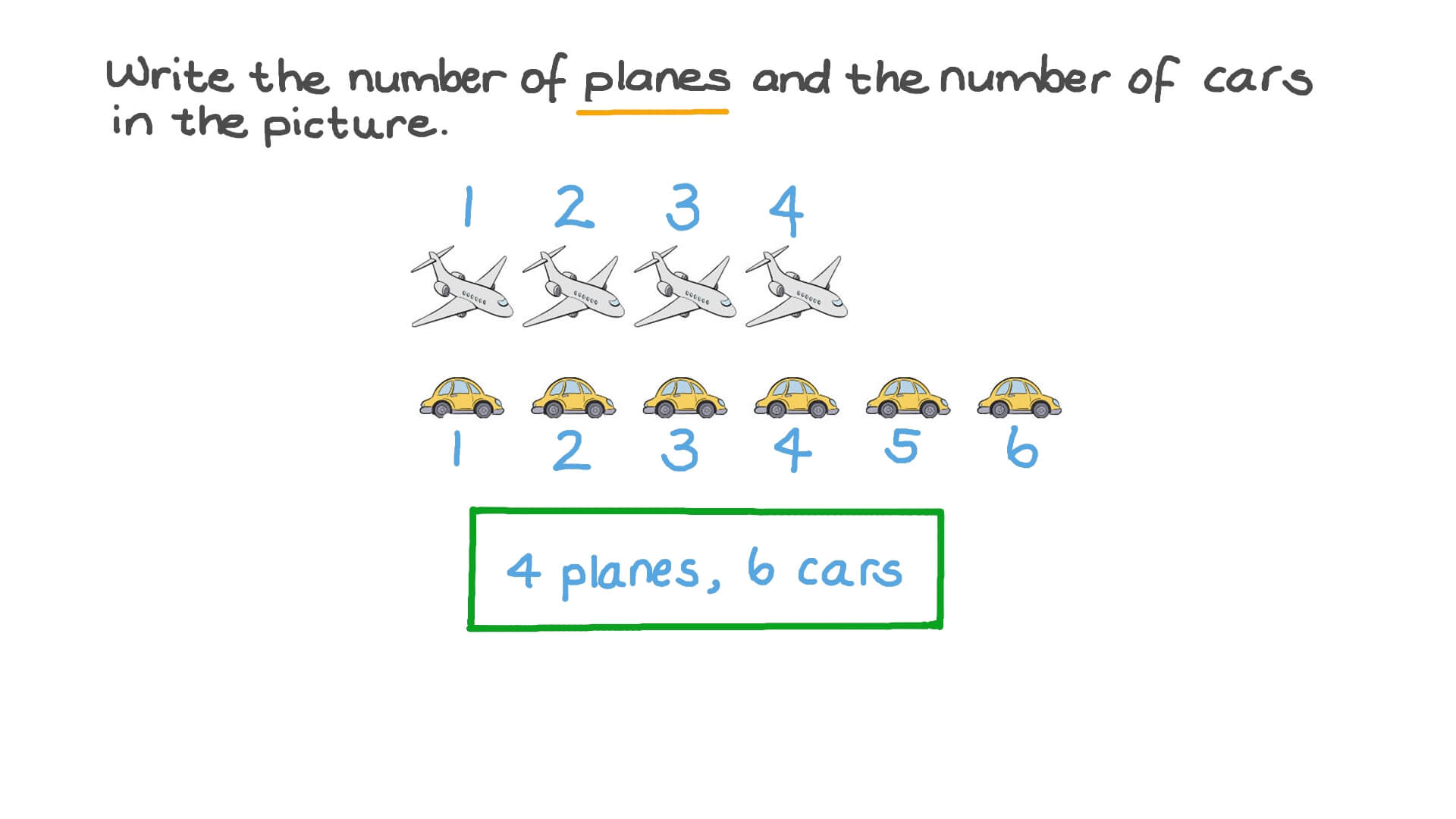Question Video: Comparing Groups of up to 10 Objects | Nagwa