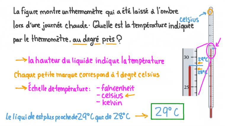 Leçon : Mesure de la température | Nagwa
