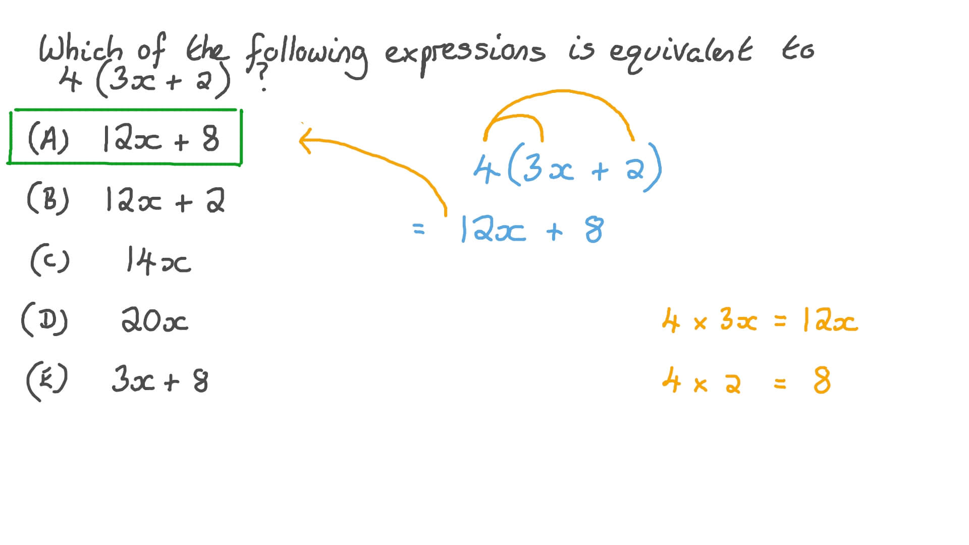 ion Video Recognizing Equivalent Expressions Nagwa