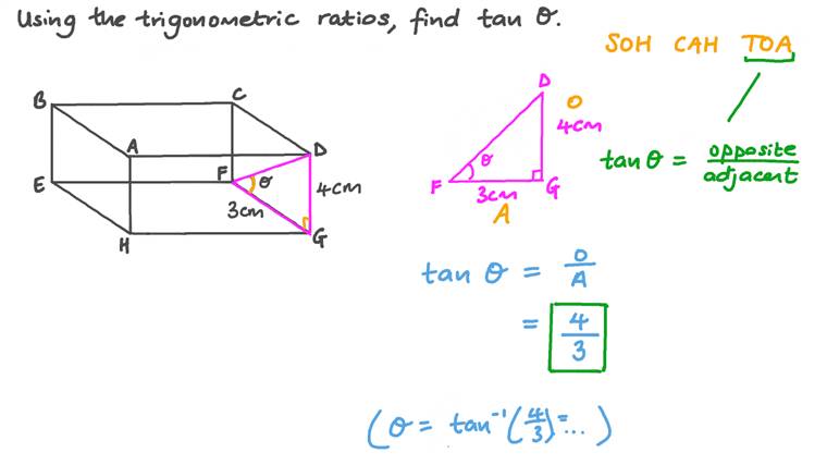 Lesson: Trigonometry in Three Dimensions | Nagwa