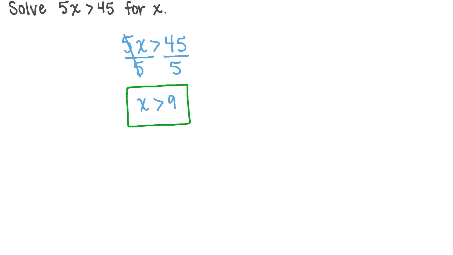 Question Video Single Variable Linear Inequality Nagwa