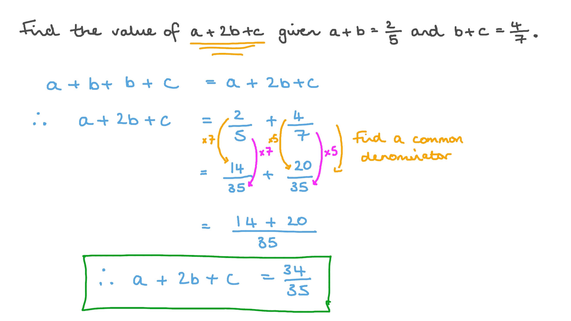 Question Video Evaluating Algebraic Expressions Involving Rational