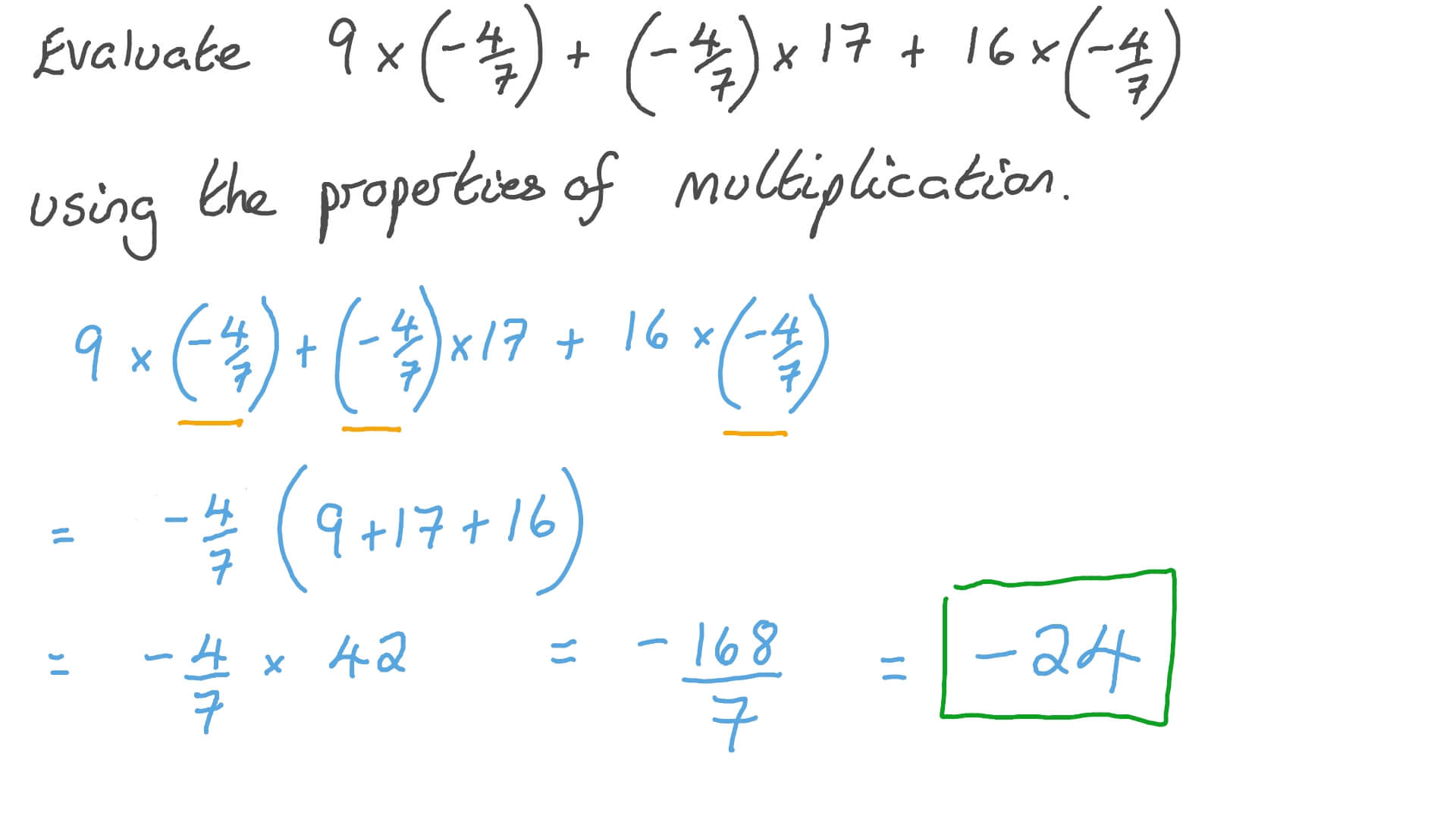 Question Video Evaluating Numerical Expressions Of Rational Numbers question-video-evaluating-numerical-expressions-of-rational-numbers