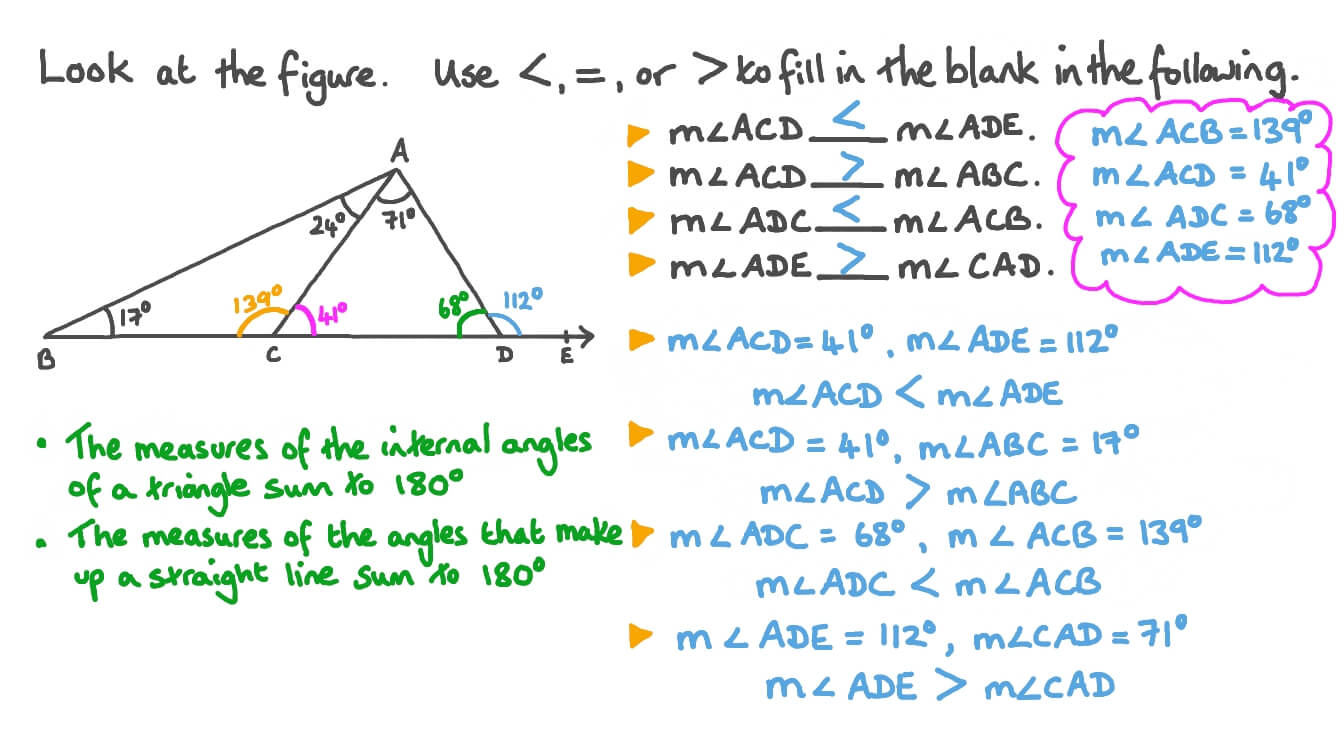Question Video: Applying Inequalities to the angles in triangles | Nagwa