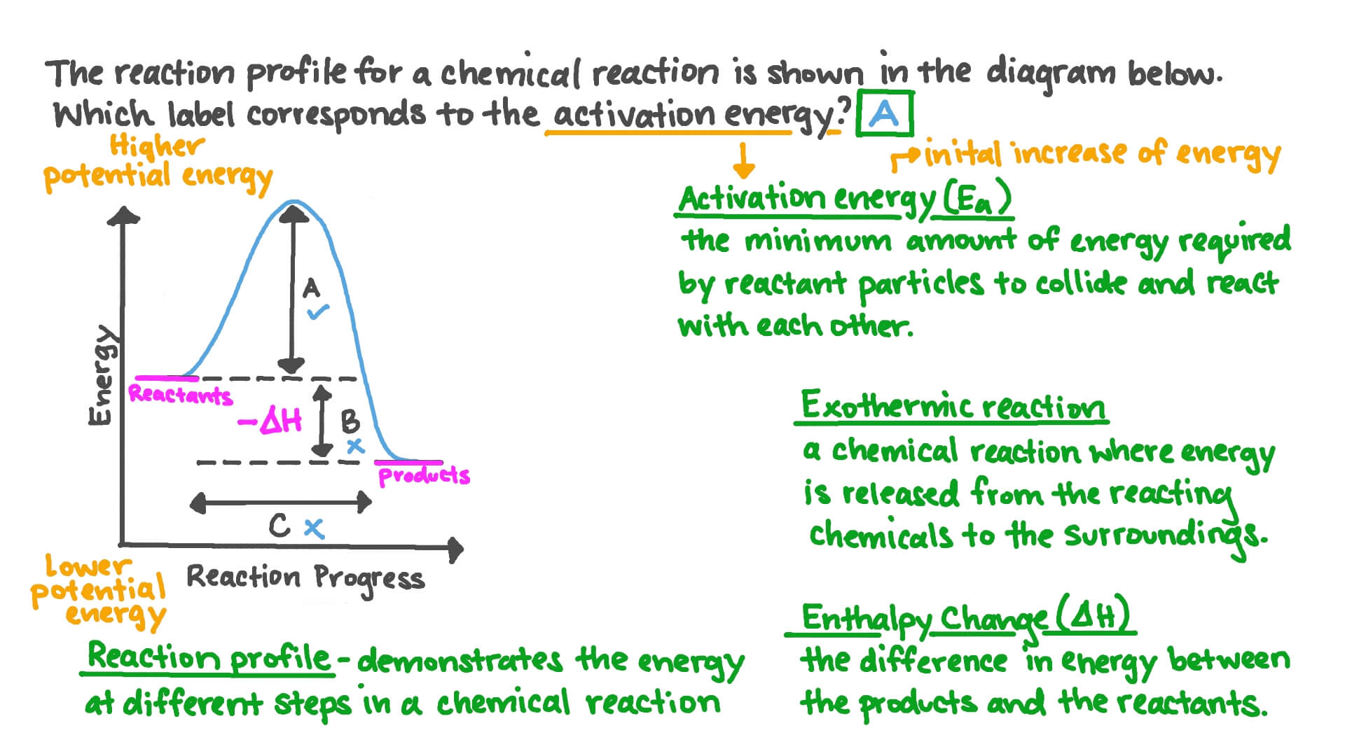 Label This Diagram Energy Reaction Progress PasqualeFifi