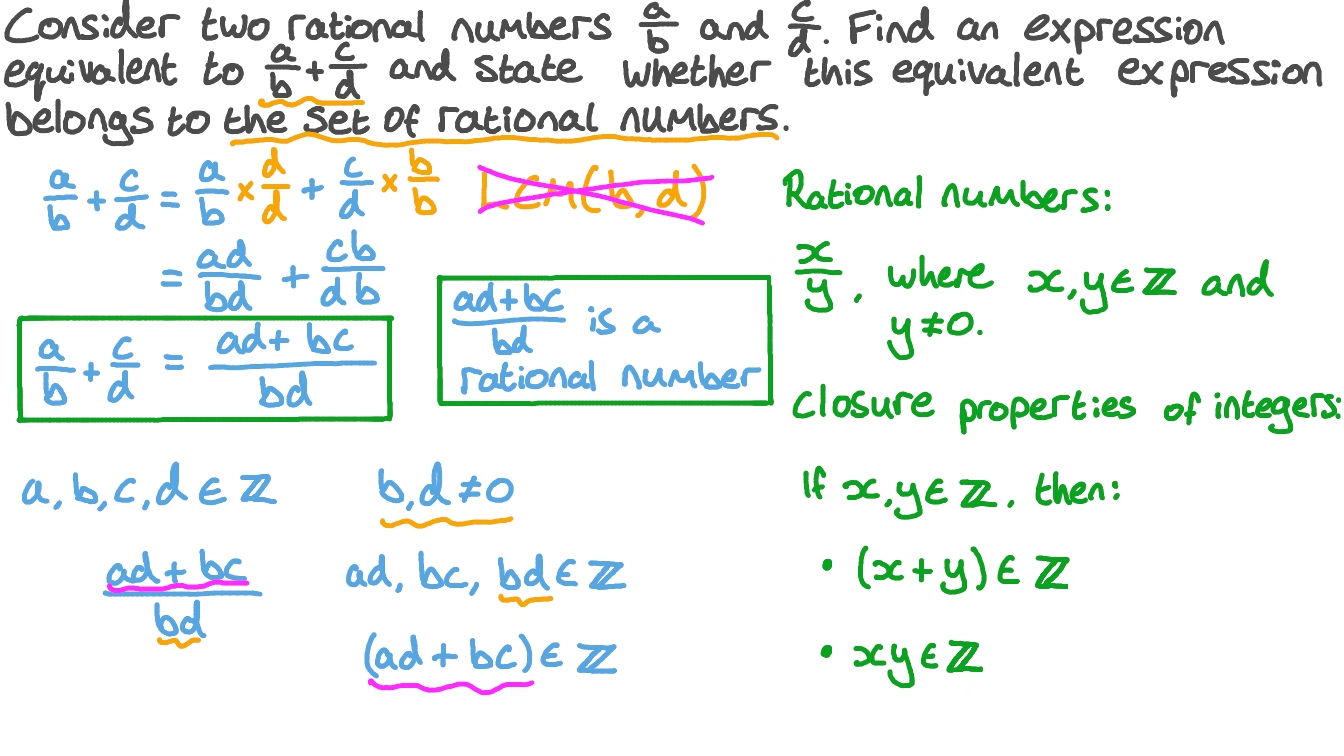 Question Video Adding Rational Expressions And Identifying Whether The