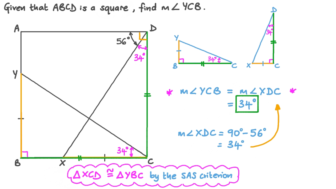Question Video: Finding the Measure of an Internal Angle in Congruent ...