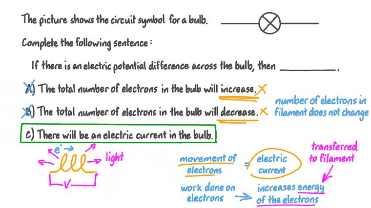 Lesson: Electric Potential Difference | Nagwa