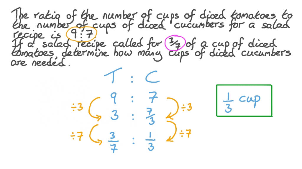 Question Video: Solving Word Problems Involving Ratios | Nagwa