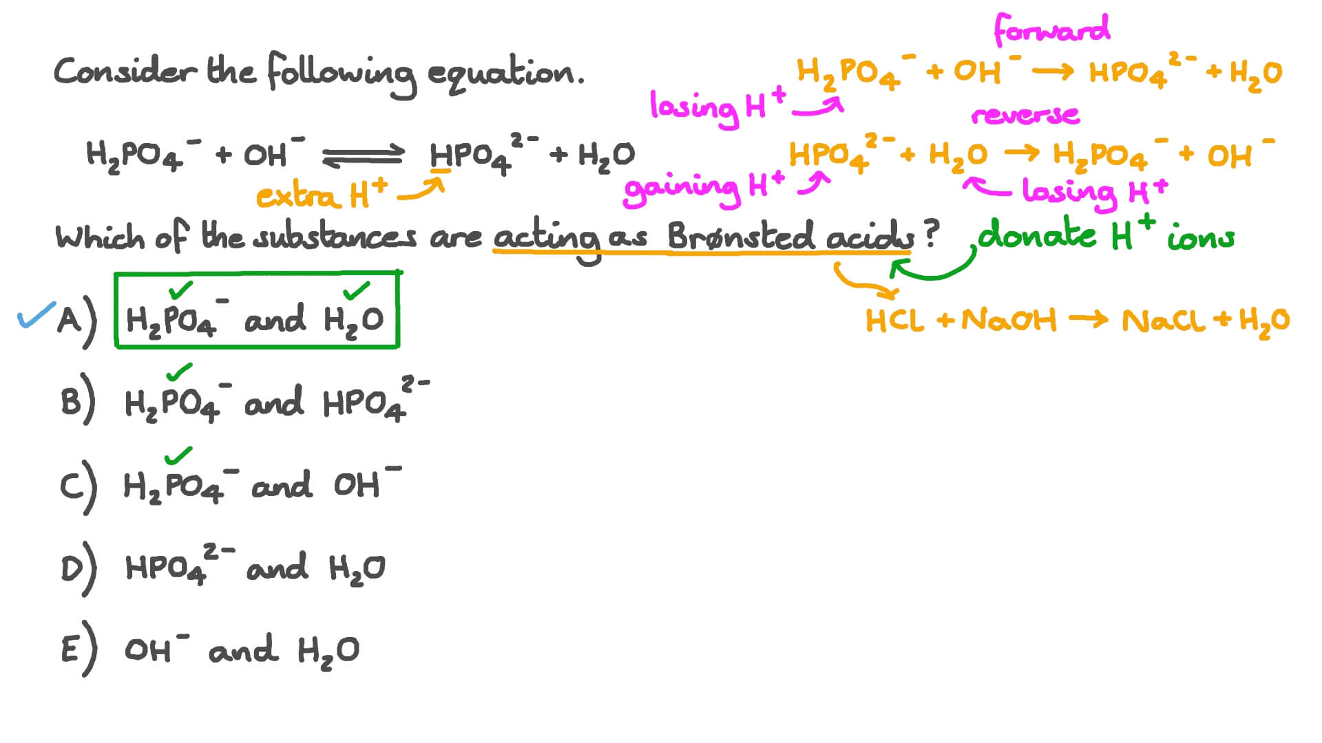 Video: Identifying the Pair of Brønsted Acids in an Given Equilibrium ...