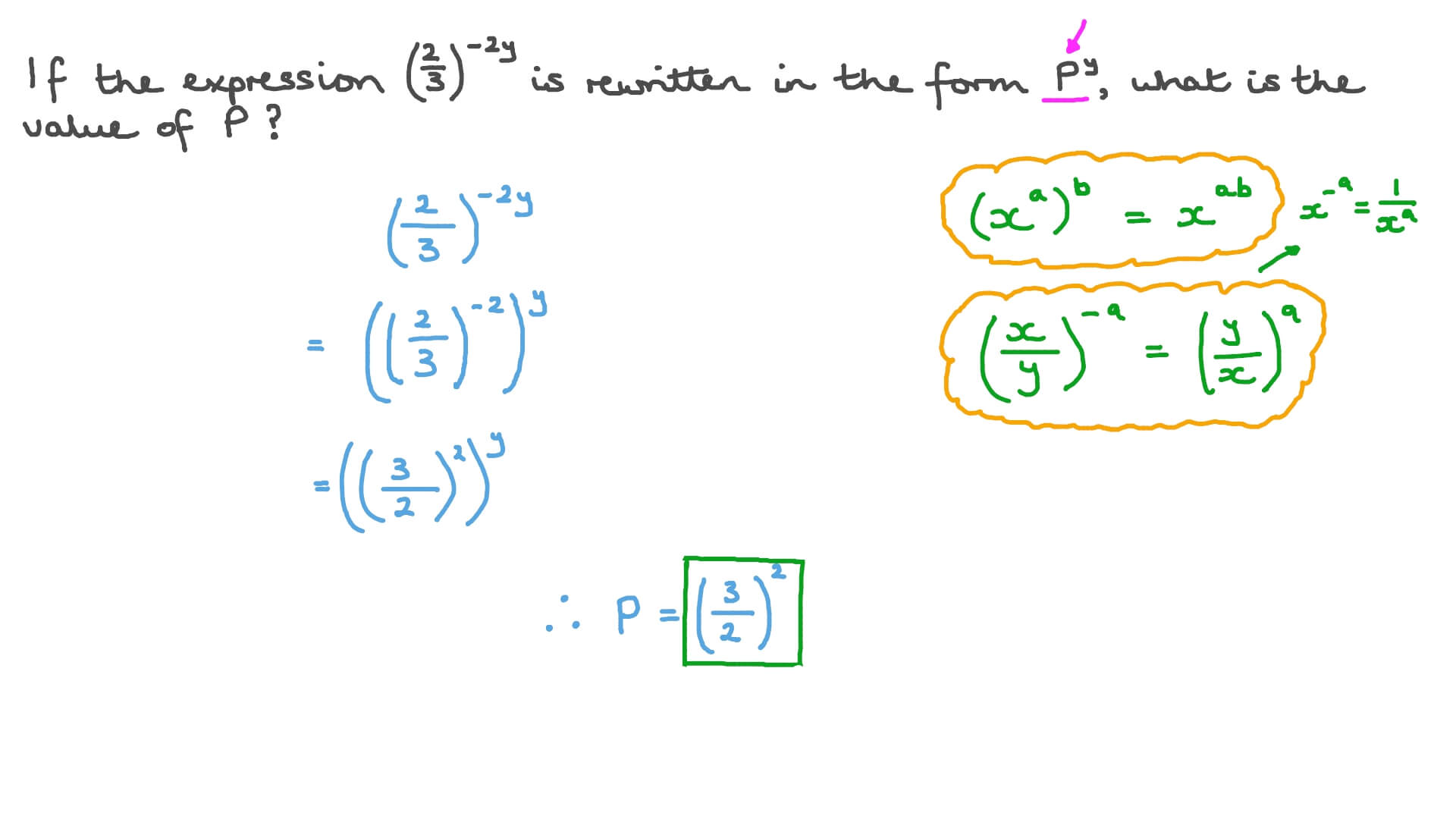 Question Video: Manipulating Exponential Expressions | Nagwa