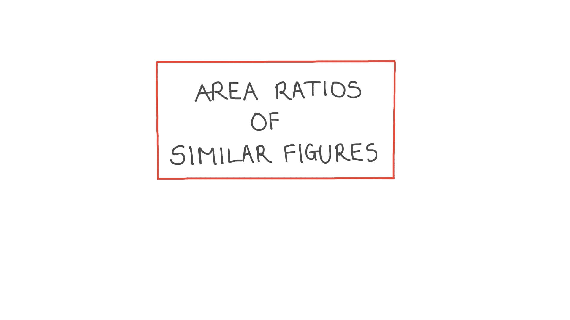 Lesson Video: Areas of Similar Polygons | Nagwa