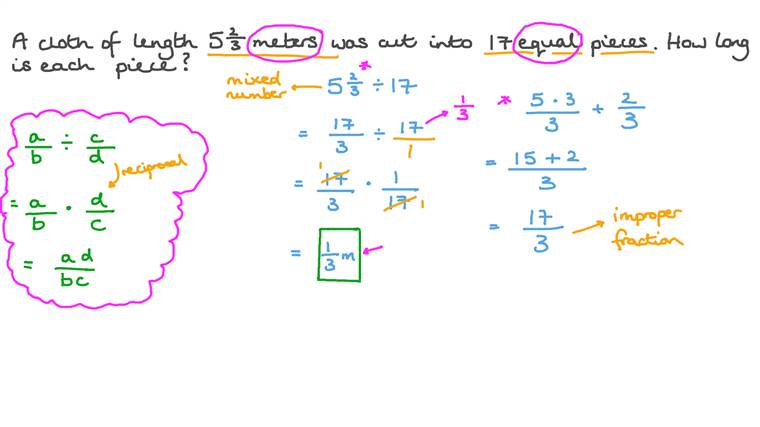 Lesson: Dividing Mixed Numbers | Nagwa