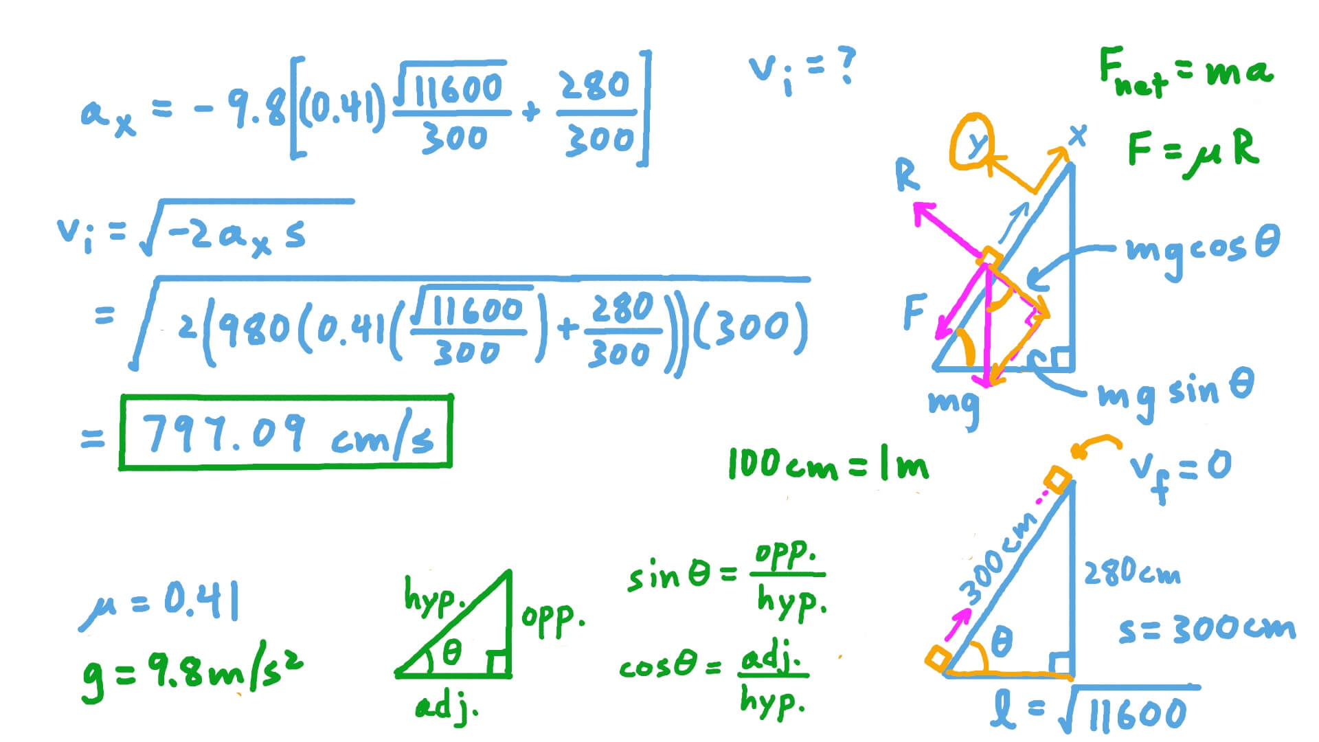 Question Video: Finding the Minimum Speed Needed for a Body to Reach ...