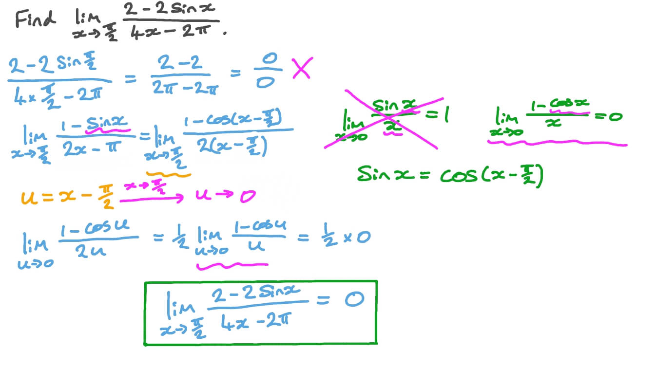 ion Video Finding Limits Involving Trigonometric Functions Nagwa
