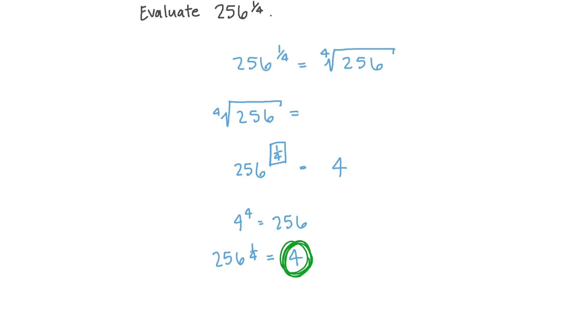 Question Video Evaluating An Expression With An Integer Base And A