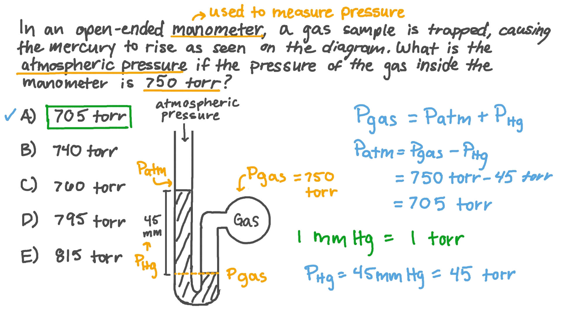 Video: Calculating Atmospheric Pressure at the Open End of an Open ...